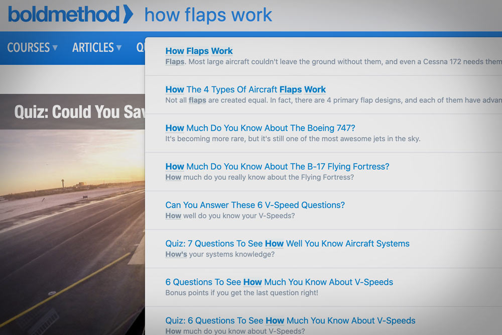 Try The New Search Tool On Boldmethod | Boldmethod
