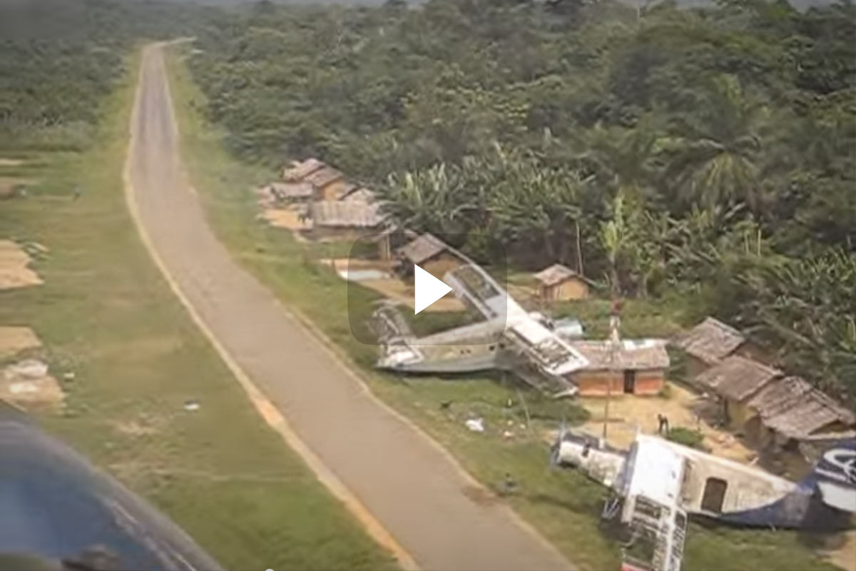 Walikale's "Runway" In The Congo Is A Road Running Through The Middle ...