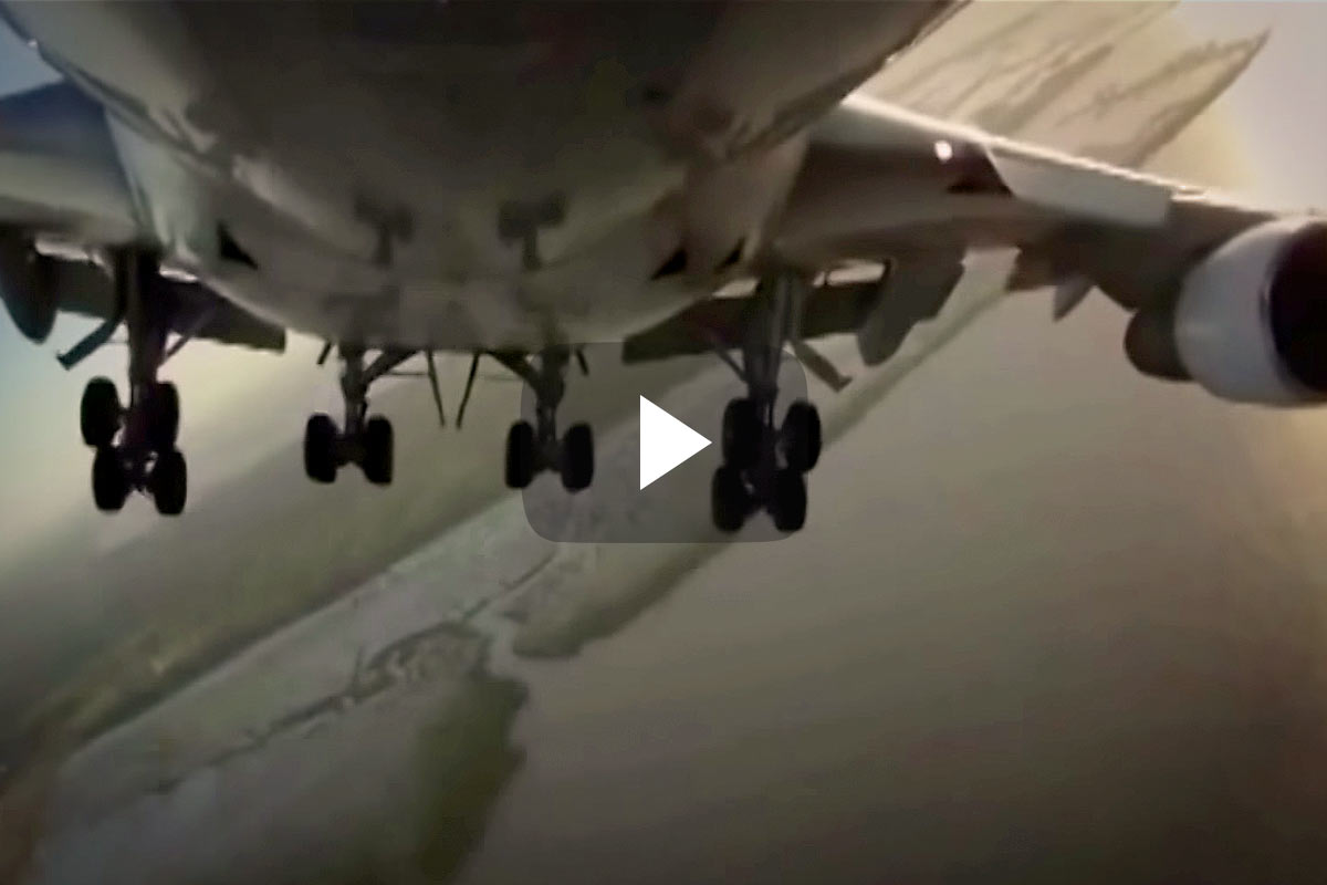 Around The World On A Boeing 747 Nosewheel Camera | Boldmethod