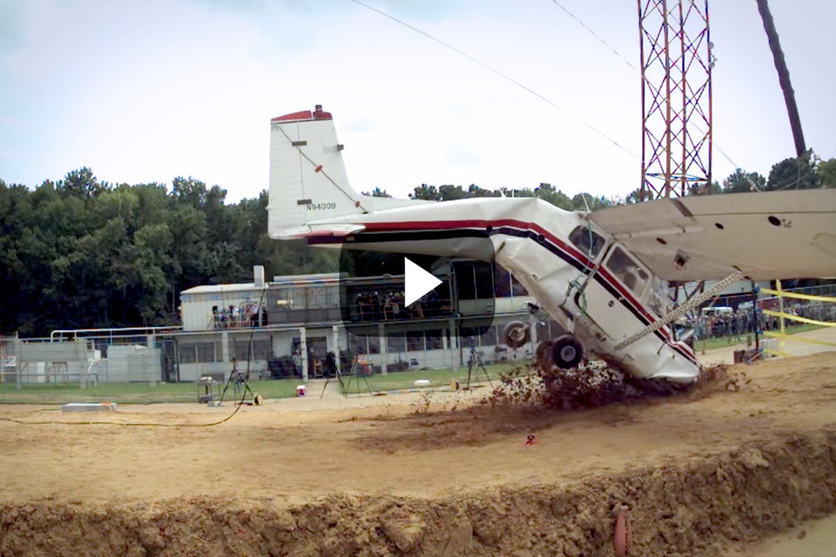 Watch NASA Crash A Cessna 172 To Test ELTs | Boldmethod