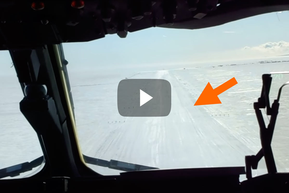 Watch A C-17 Land On An Ice Runway | Boldmethod