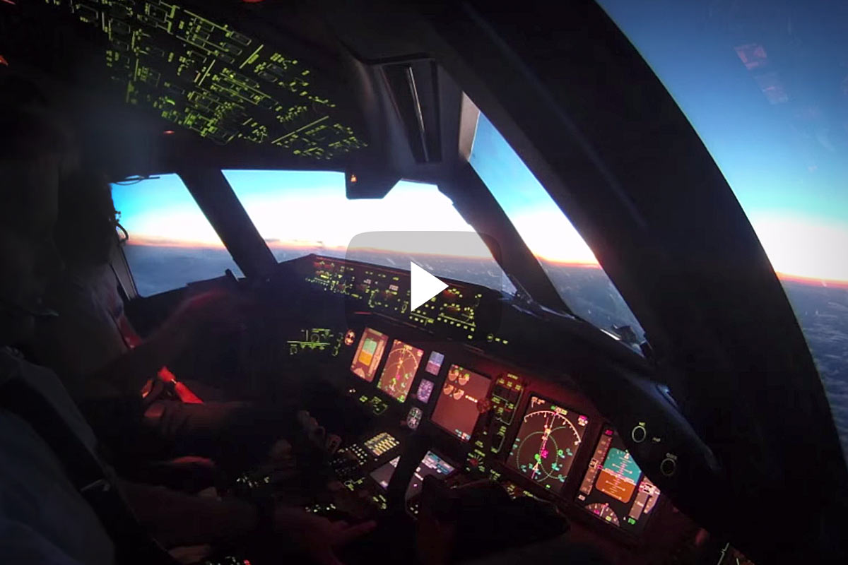 Watch These Incredible Views From A Boeing 777 Flight Deck | Boldmethod