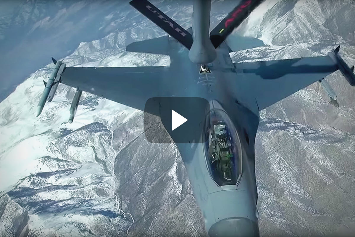 Watch F-16 Aerial Refueling Operations | Boldmethod