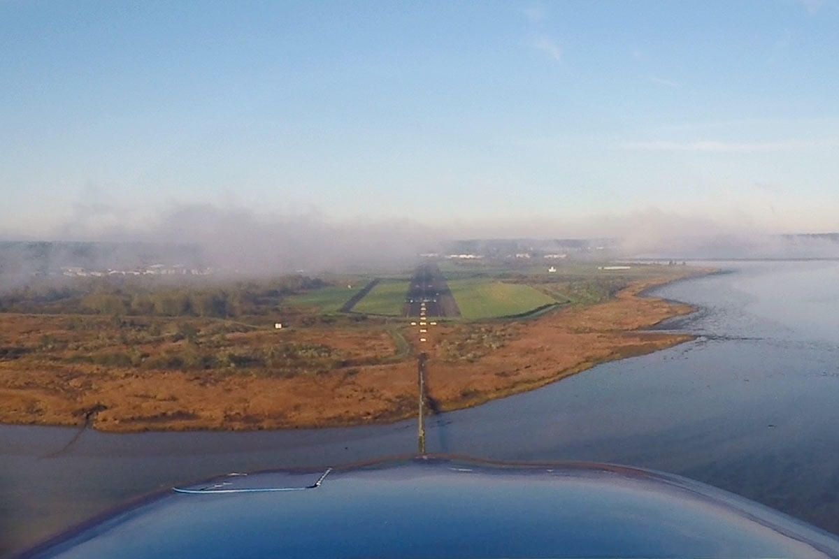 Can You Land VFR On A Runway That's Half Covered In Fog? | Boldmethod